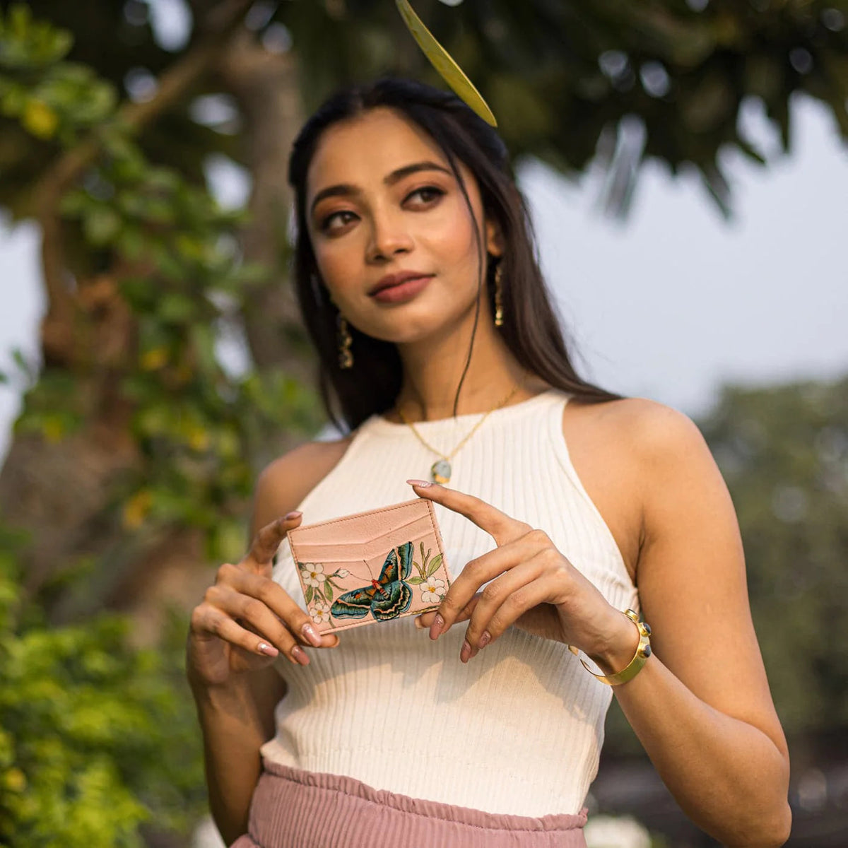 Anuschka Butterfly Melody Credit Card Case – The Covered Bridge and Leather Shop