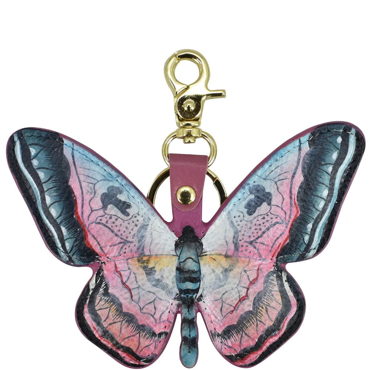Anuschka Butterfly Melody Pink Bag Charm – The Covered Bridge and Leather Shop