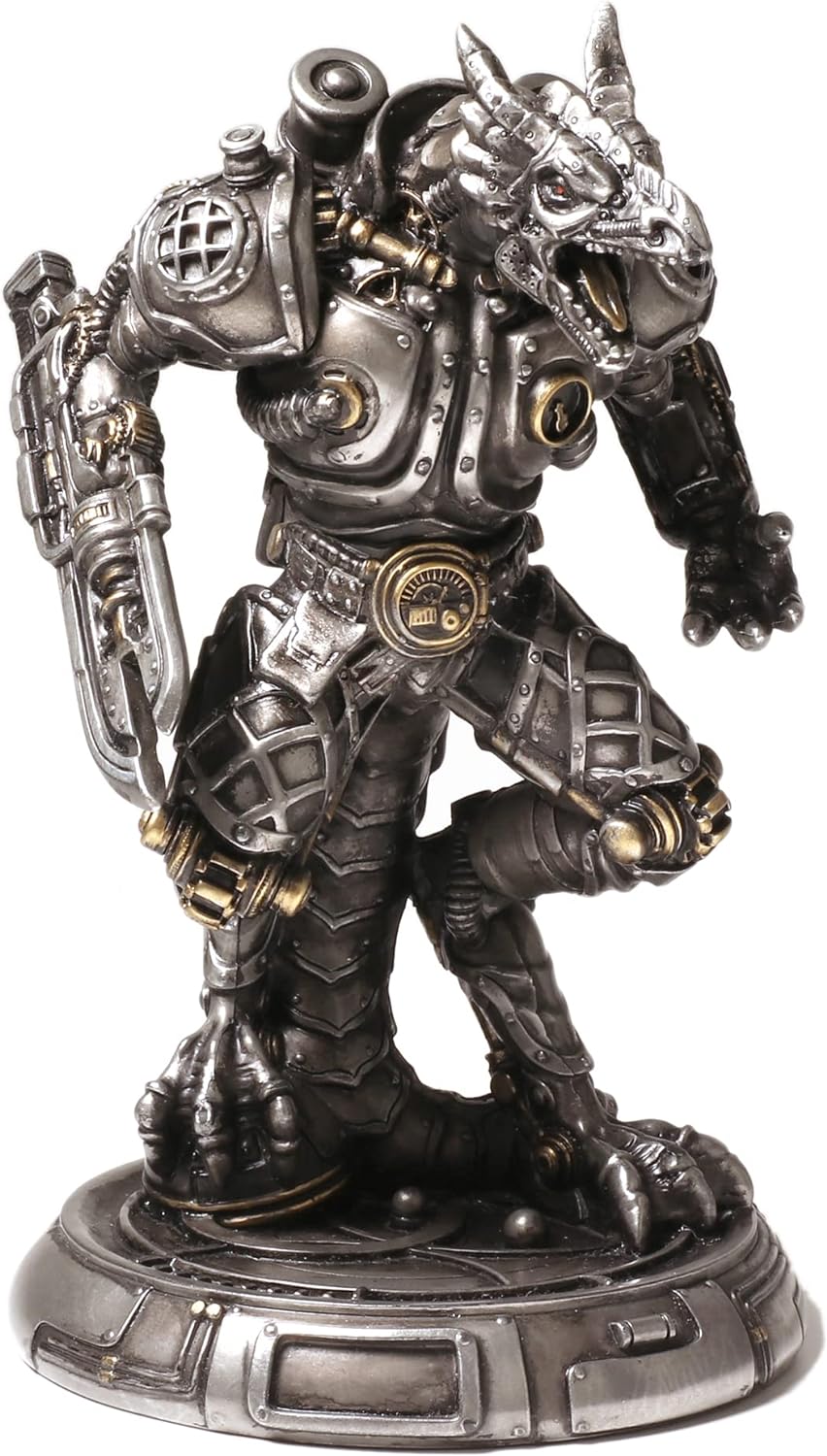Steampunk Mechanoid Dragon Warrior – The Covered Bridge and Leather Shop
