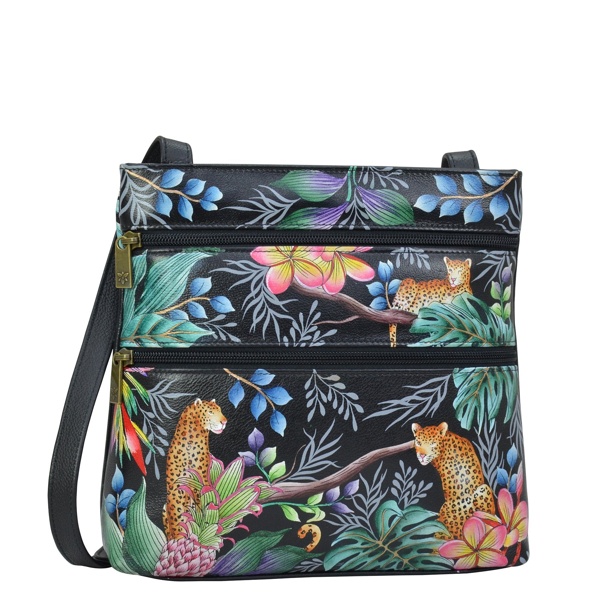 Anuschka Jungle Queen Medium Crossbody – The Covered Bridge and Leather ...